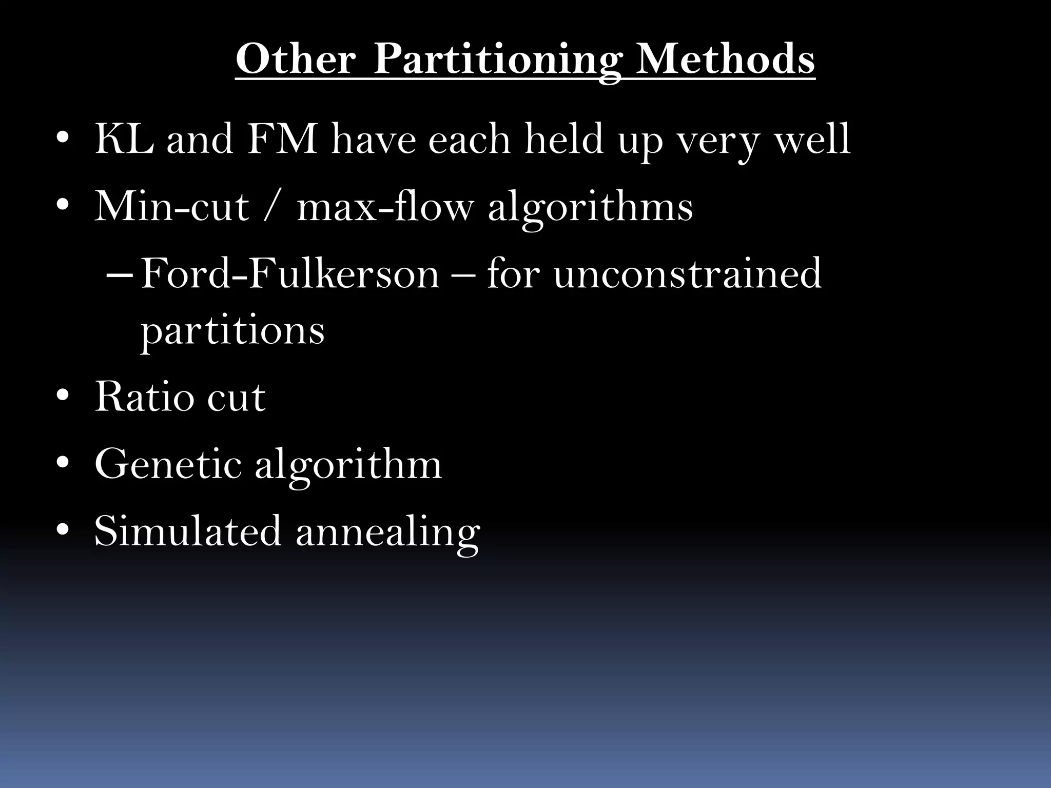 Vlsi Physical Design Automation On Partitioning Ppt 