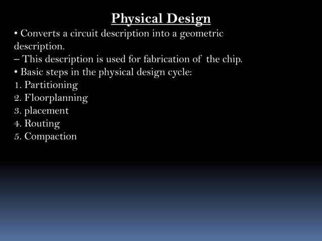 Vlsi Physical Design Automation On Partitioning Ppt