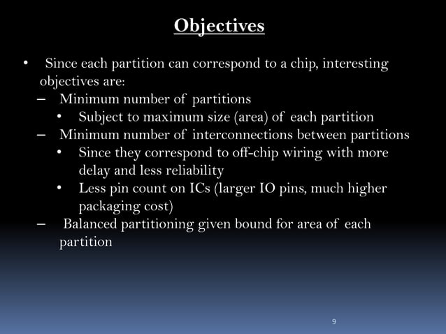 Vlsi Physical Design Automation On Partitioning Ppt