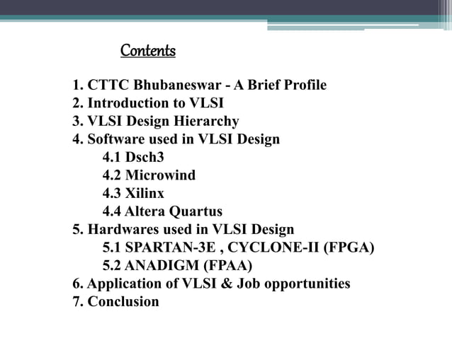 Presentation on Industrial training in VLSI | PPTX
