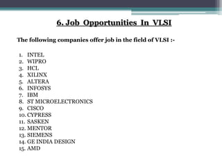 Presentation on Industrial training in VLSI | PPTX