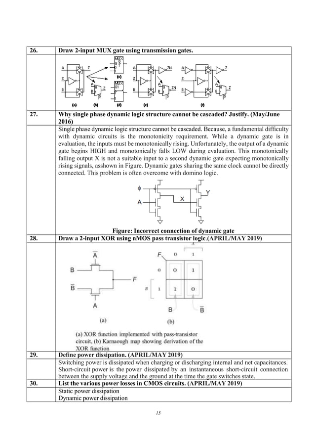 vlsi qb.docx imprtant questions for all units | PDF