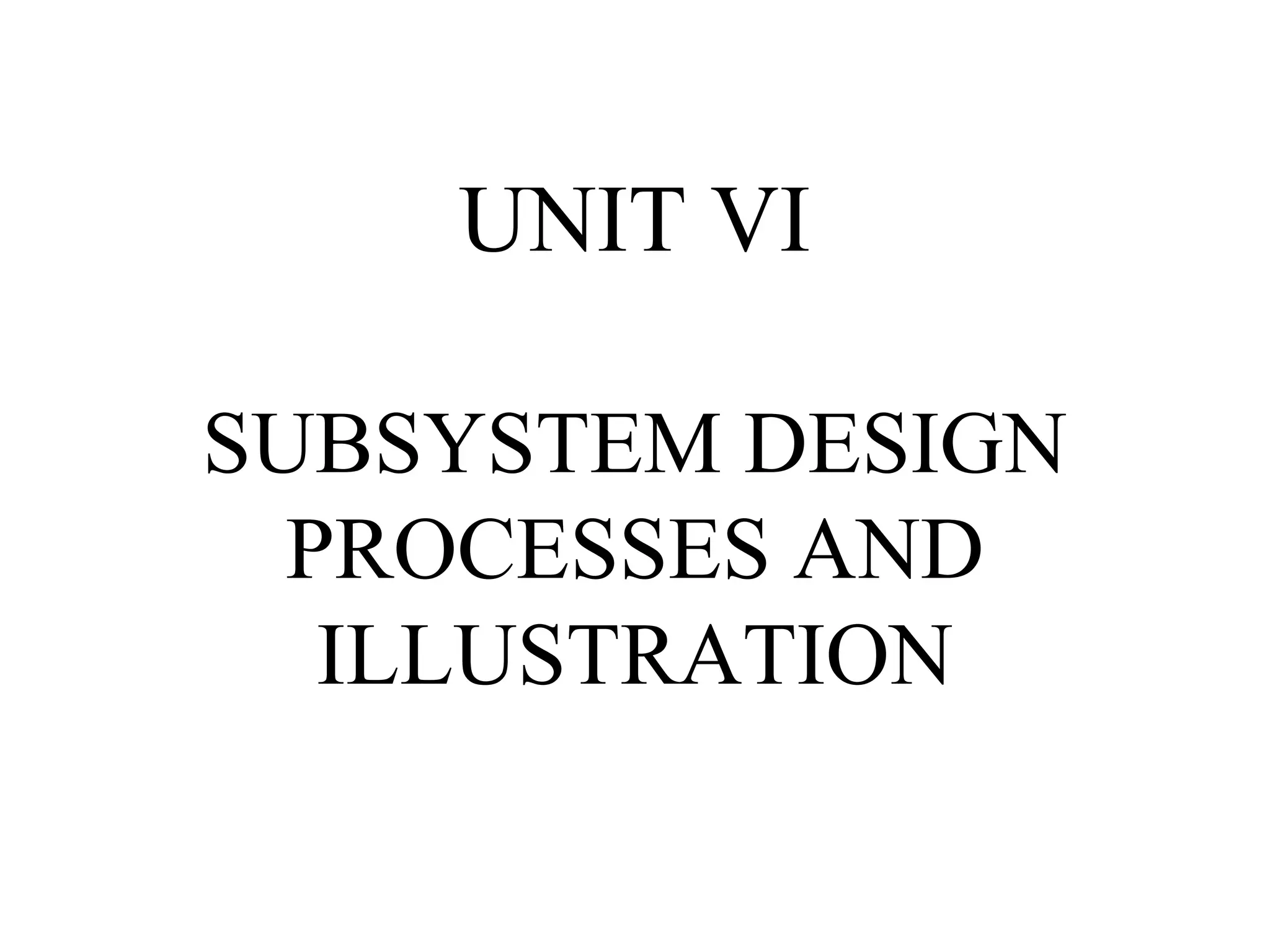 VLSI subsystem design processes and illustration | PPT