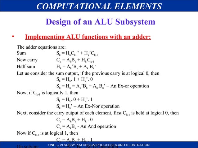 VLSI subsystem design processes and illustration | PPT | Computing | Technology & Computing