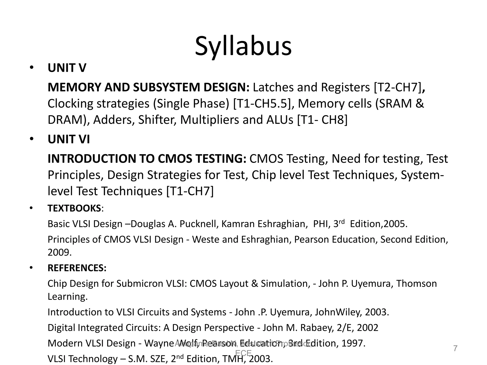 Vlsi td introduction | PPTX
