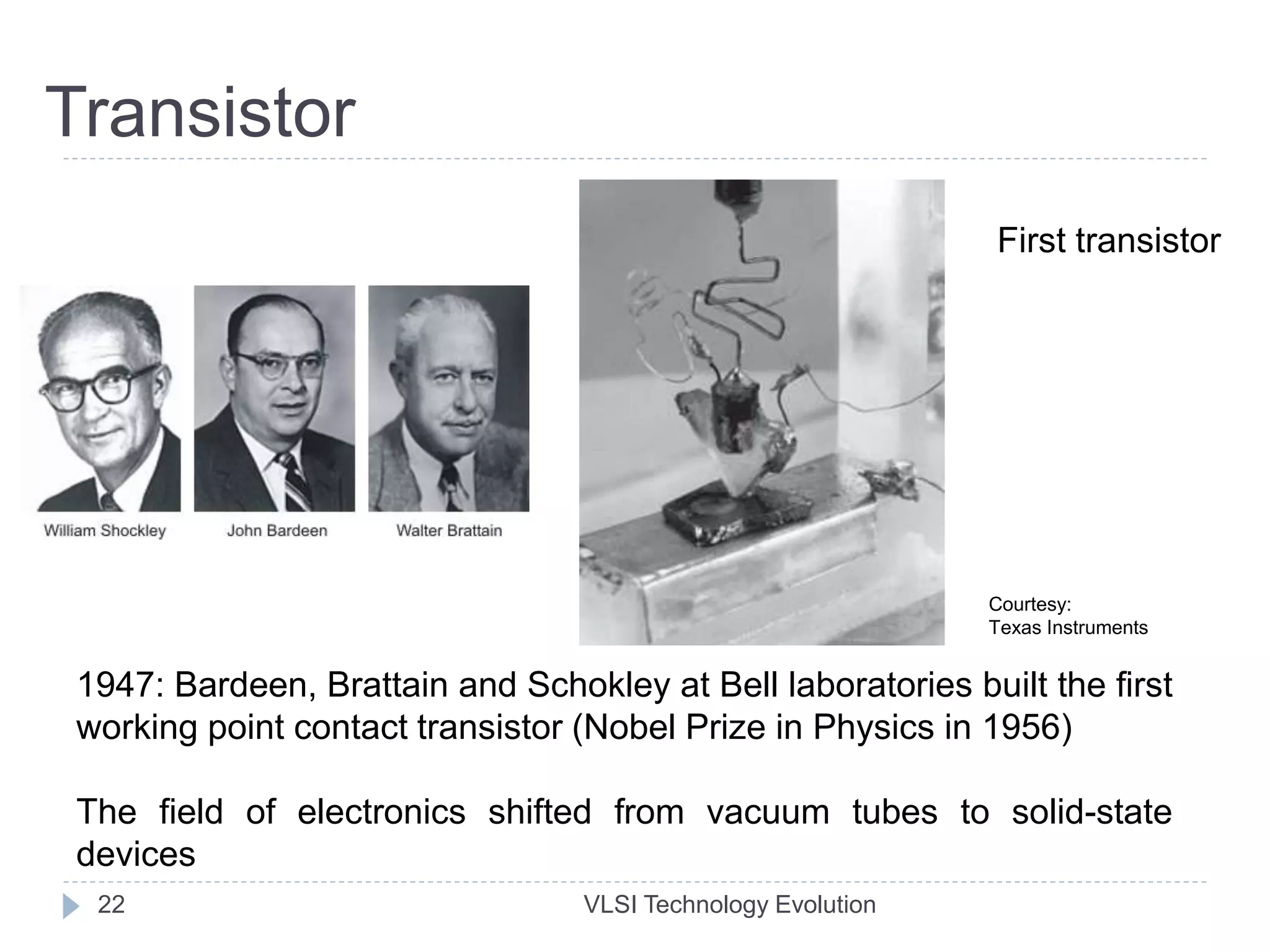 VLSI Technology Evolution | PPSX
