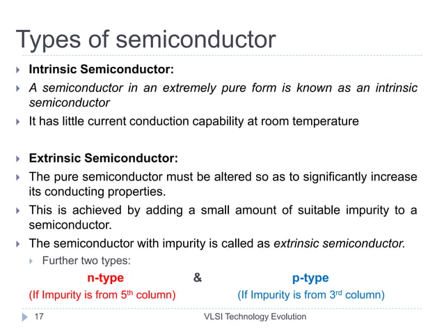 VLSI Technology Evolution | PPSX | Chemistry | Science