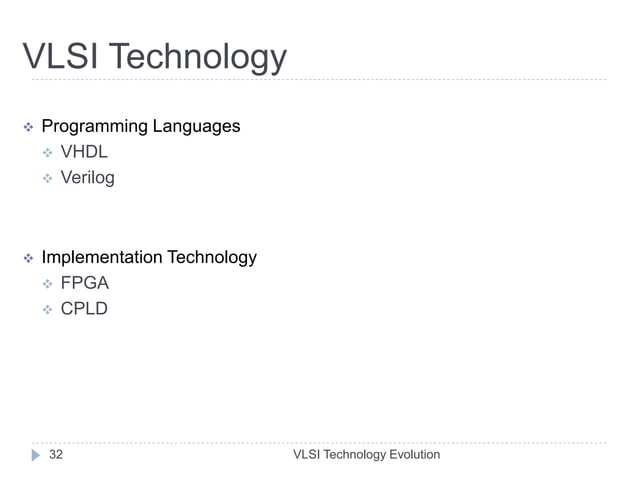 VLSI Technology Evolution | PPSX | Chemistry | Science