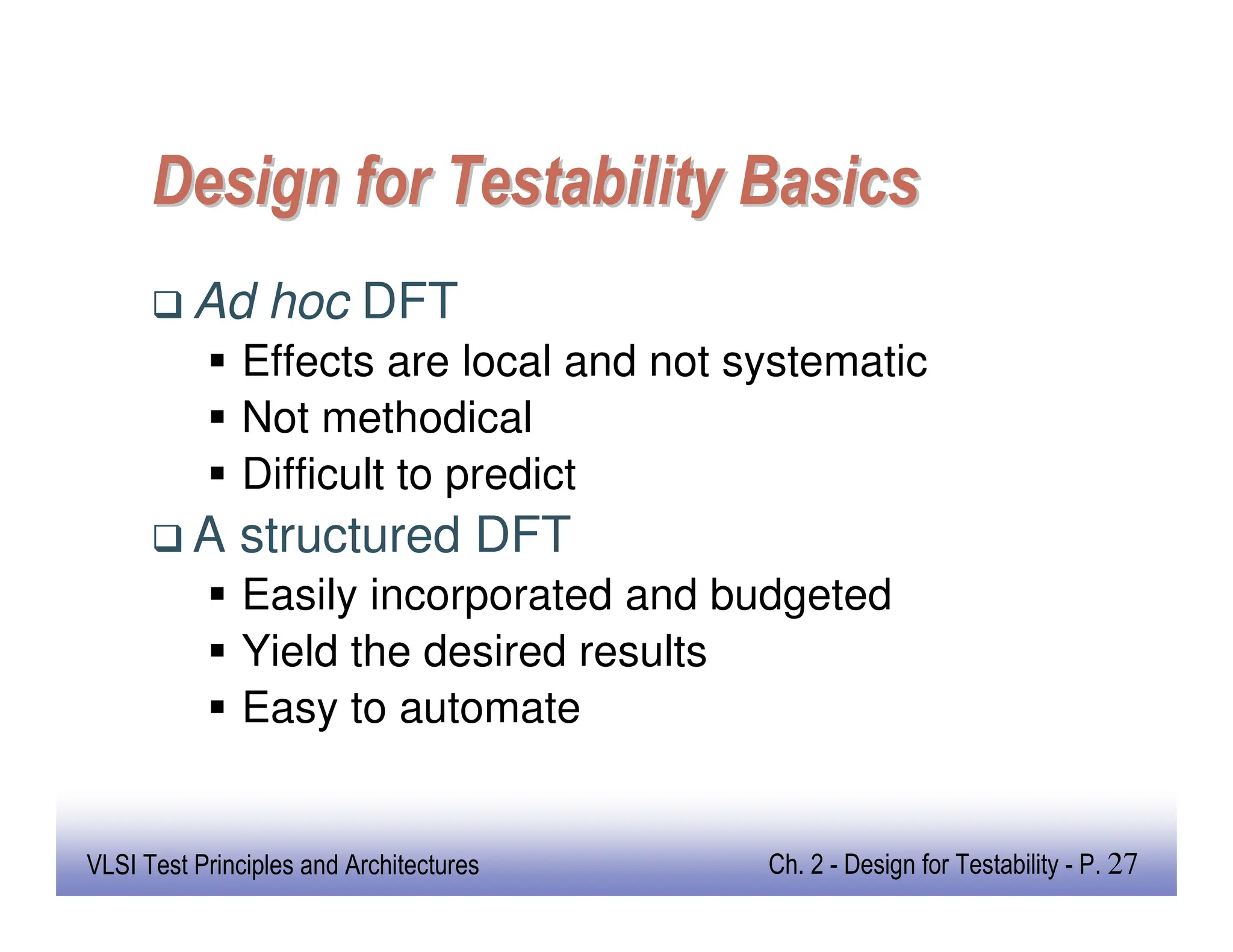 VLSI Design for testability notes for ece | PDF