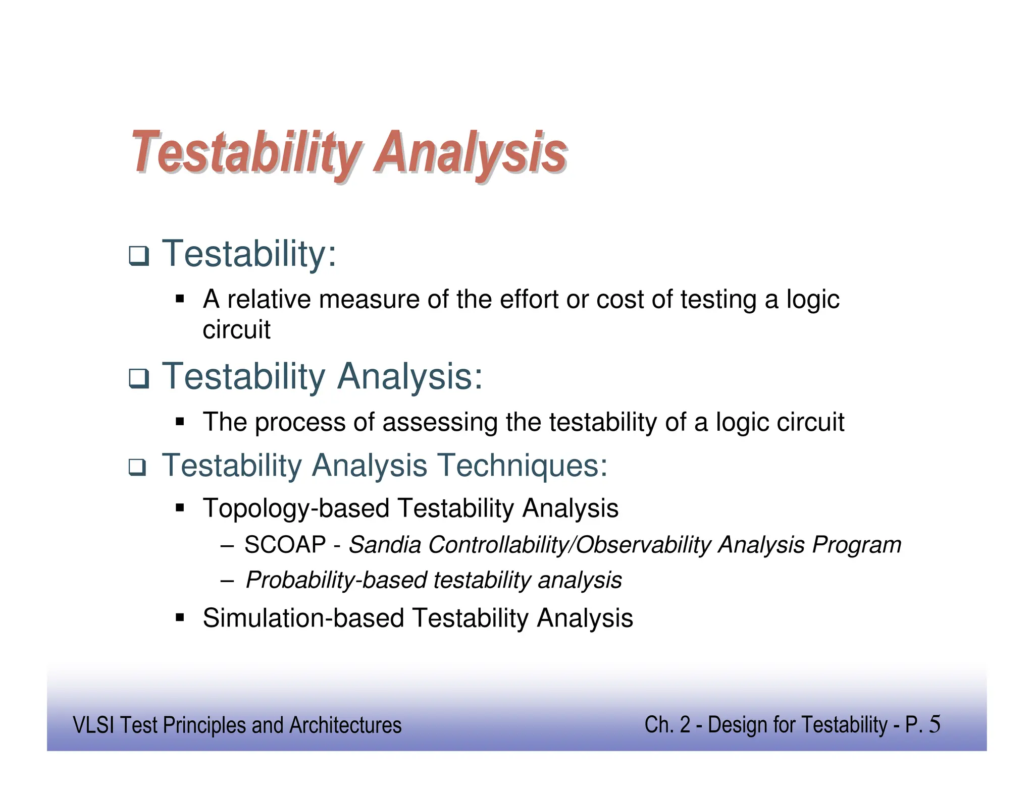 VLSI Design for testability notes for ece | PDF