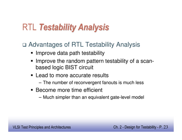 VLSI Design for testability notes for ece | PDF | Computer Software and ...