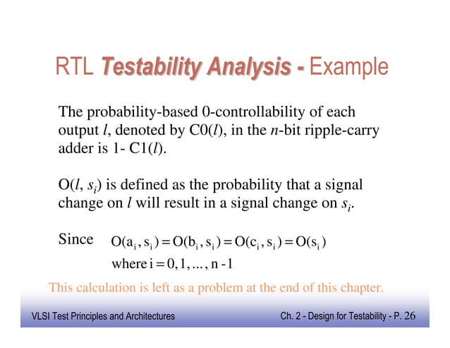 VLSI Design for testability notes for ece | PDF | Computer Software and ...