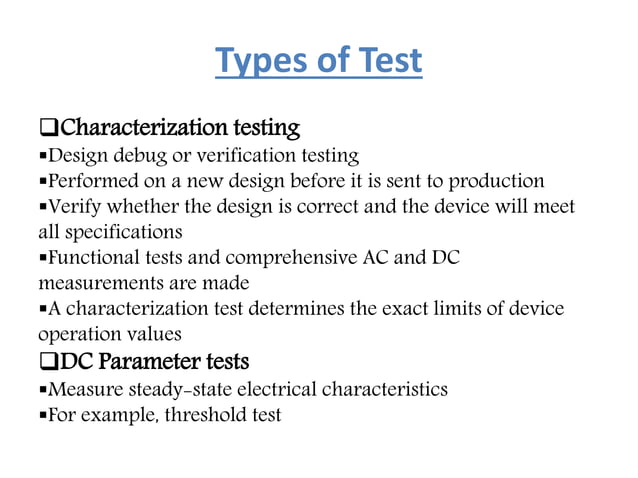 Vlsi testing | PPTX | Physics | Science