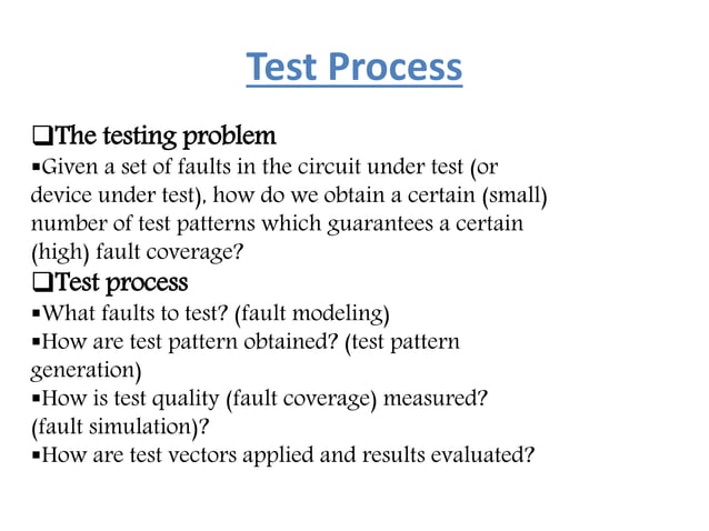 Vlsi testing | PPTX | Physics | Science