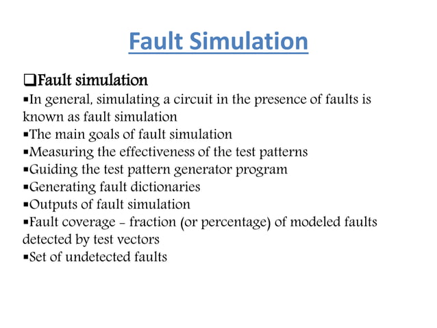 Vlsi testing | PPTX | Physics | Science
