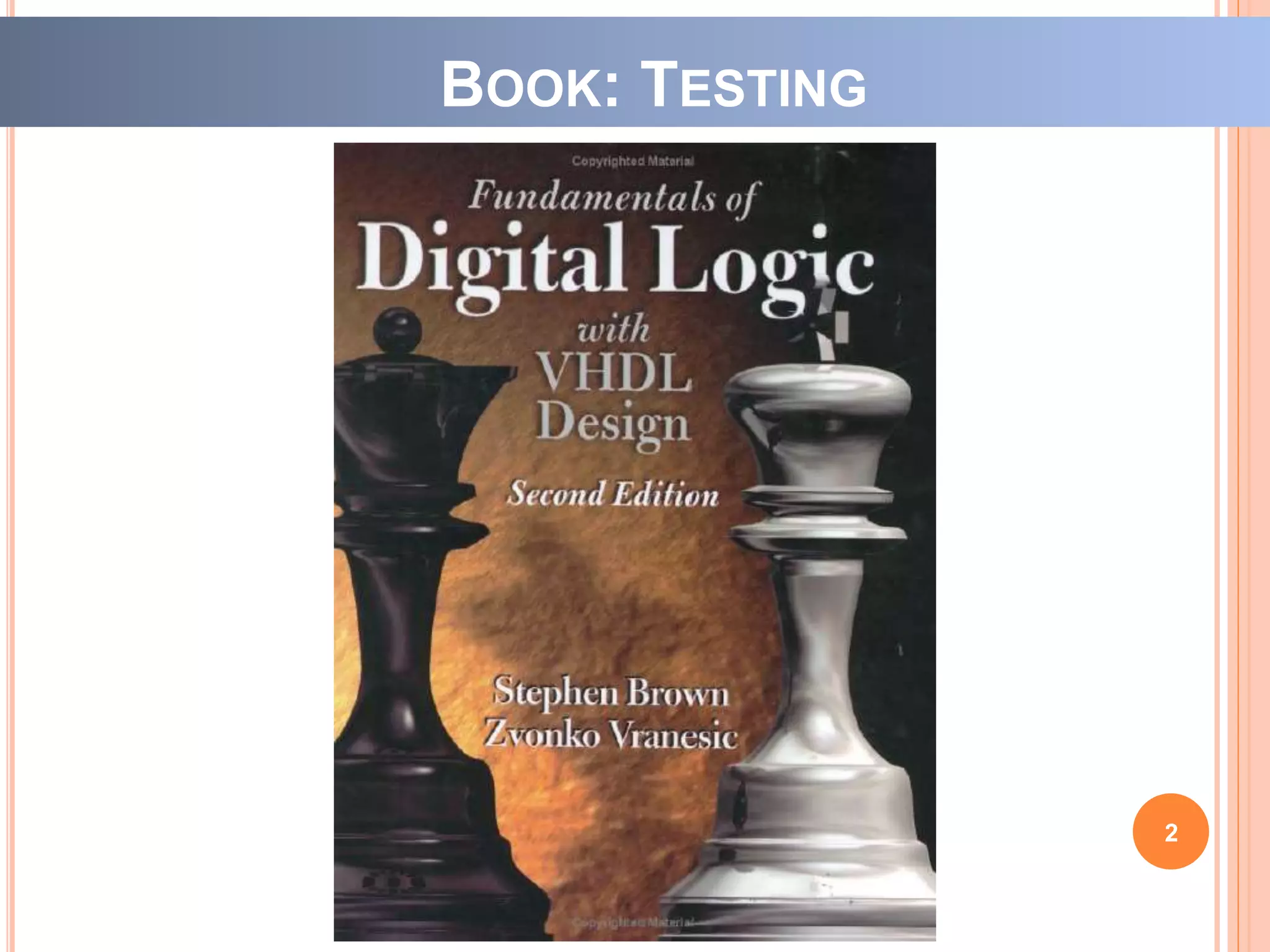 Vlsi Testing Techniques Ppt