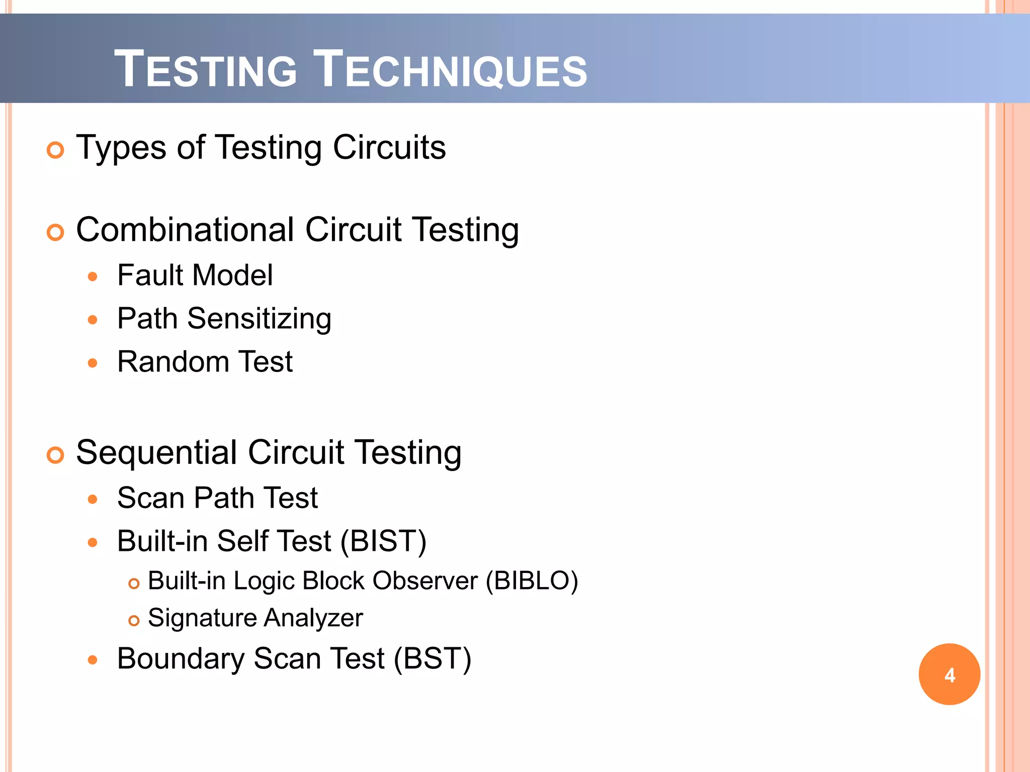 Vlsi Testing Techniques Ppt