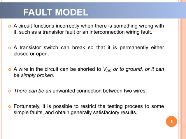 VLSI Testing Techniques | PPSX | Computer Peripherals | Computing