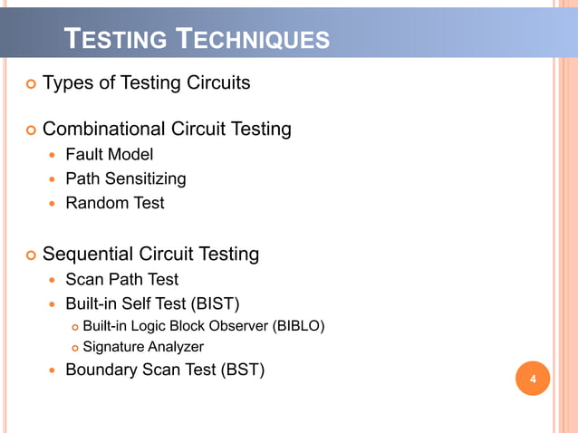 Vlsi Testing Techniques