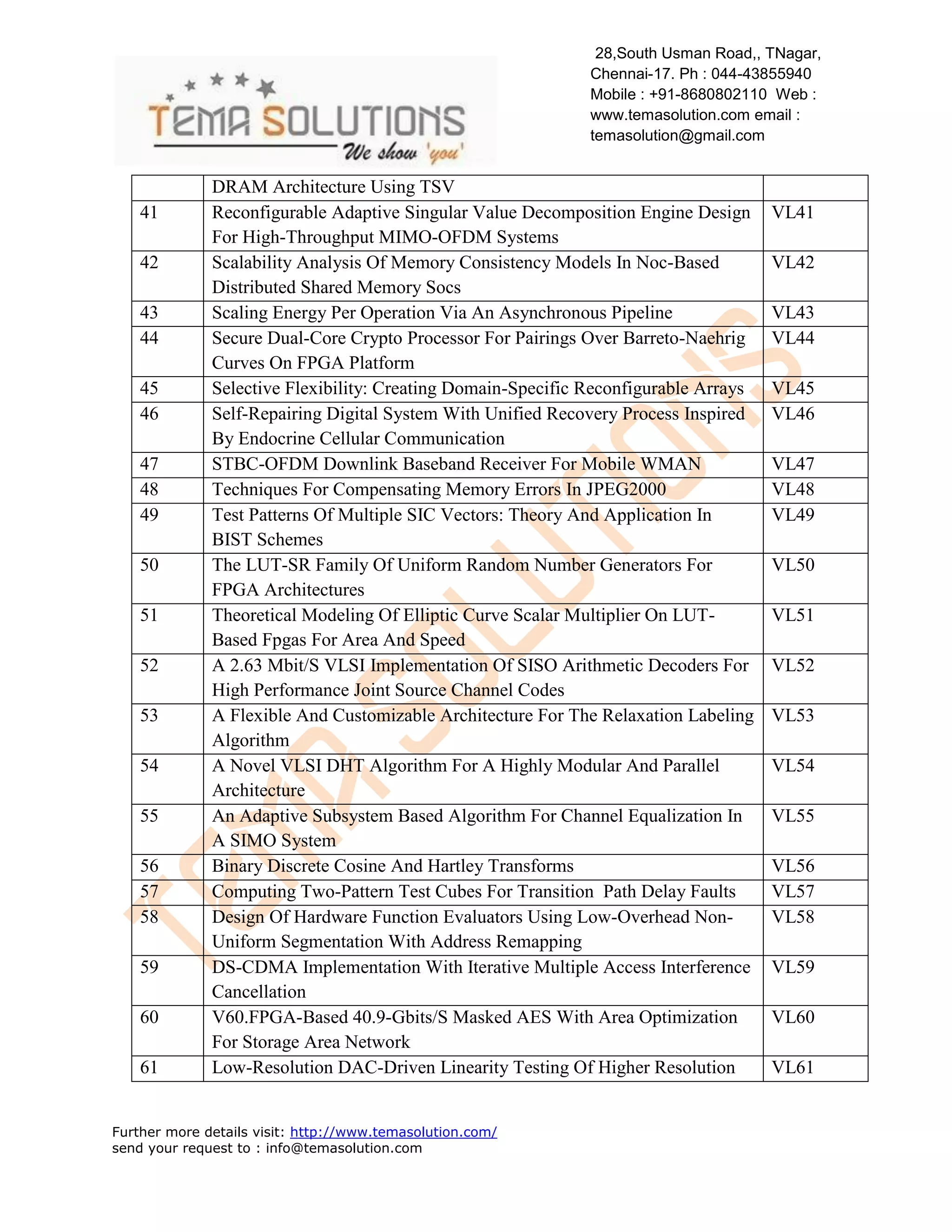 IEEE REAL TIME PROJECT FOR VLSI | PDF