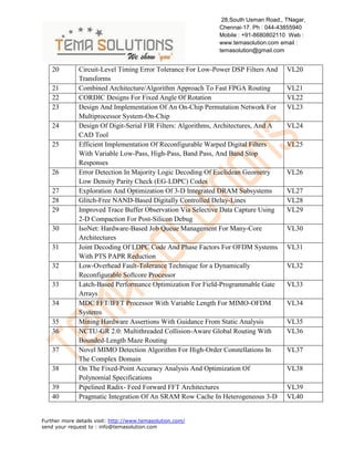 IEEE REAL TIME PROJECT FOR VLSI | PDF