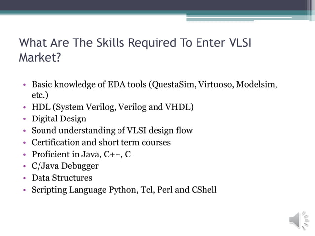 VLSI Training Course in Chandigarh (Front End Design, Back End CMOS ...