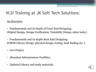 VLSI Training Course in Chandigarh (Front End Design, Back End CMOS ...