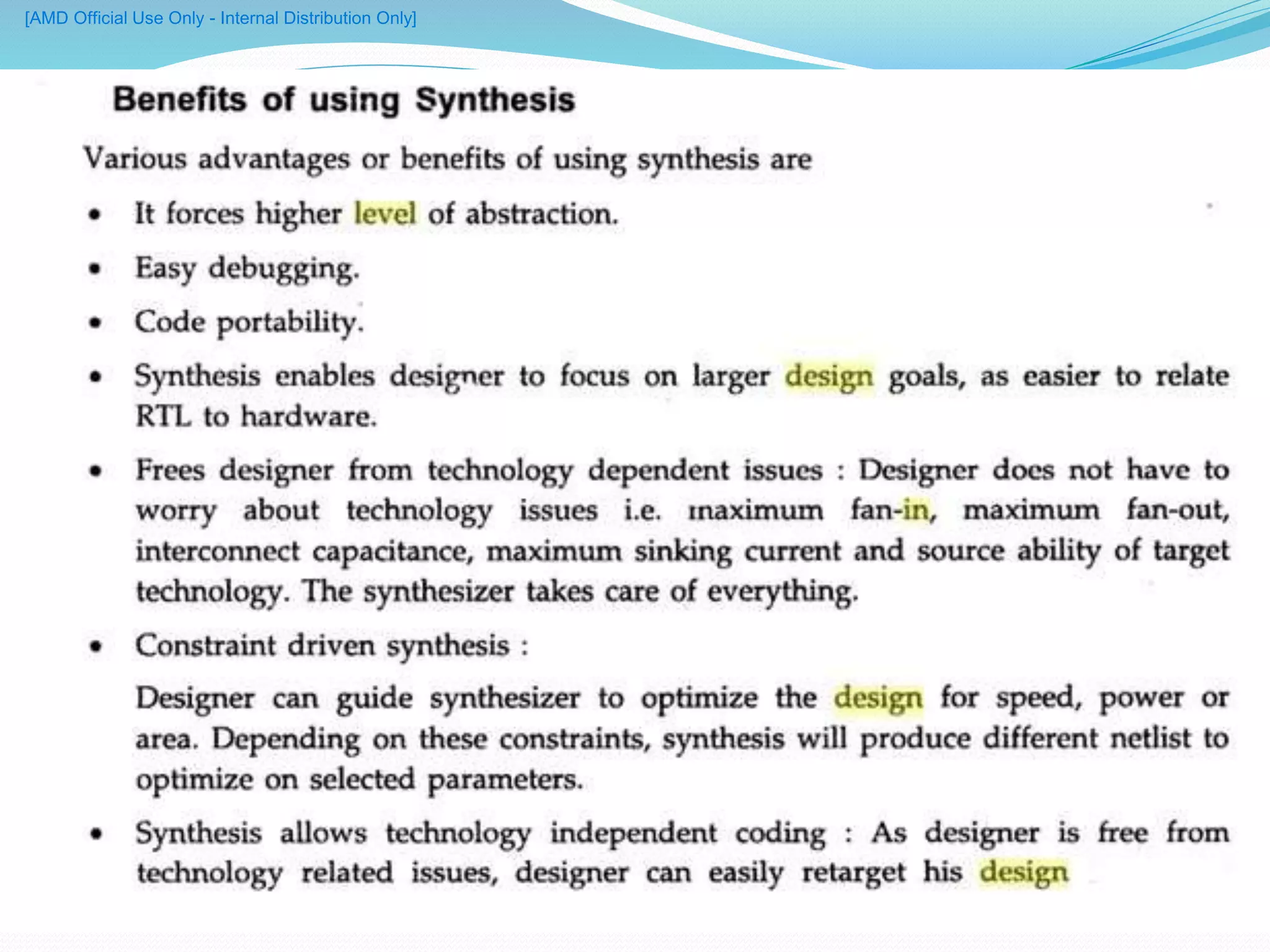 Vlsi Synthesis | PPTX