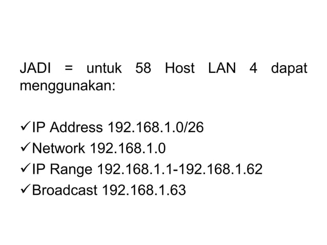 VLSM (Variable Length Subnet Mask) .ppt