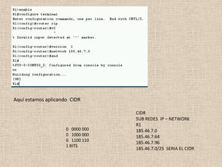 SubNeteo VLSM Y CIDR | PPT