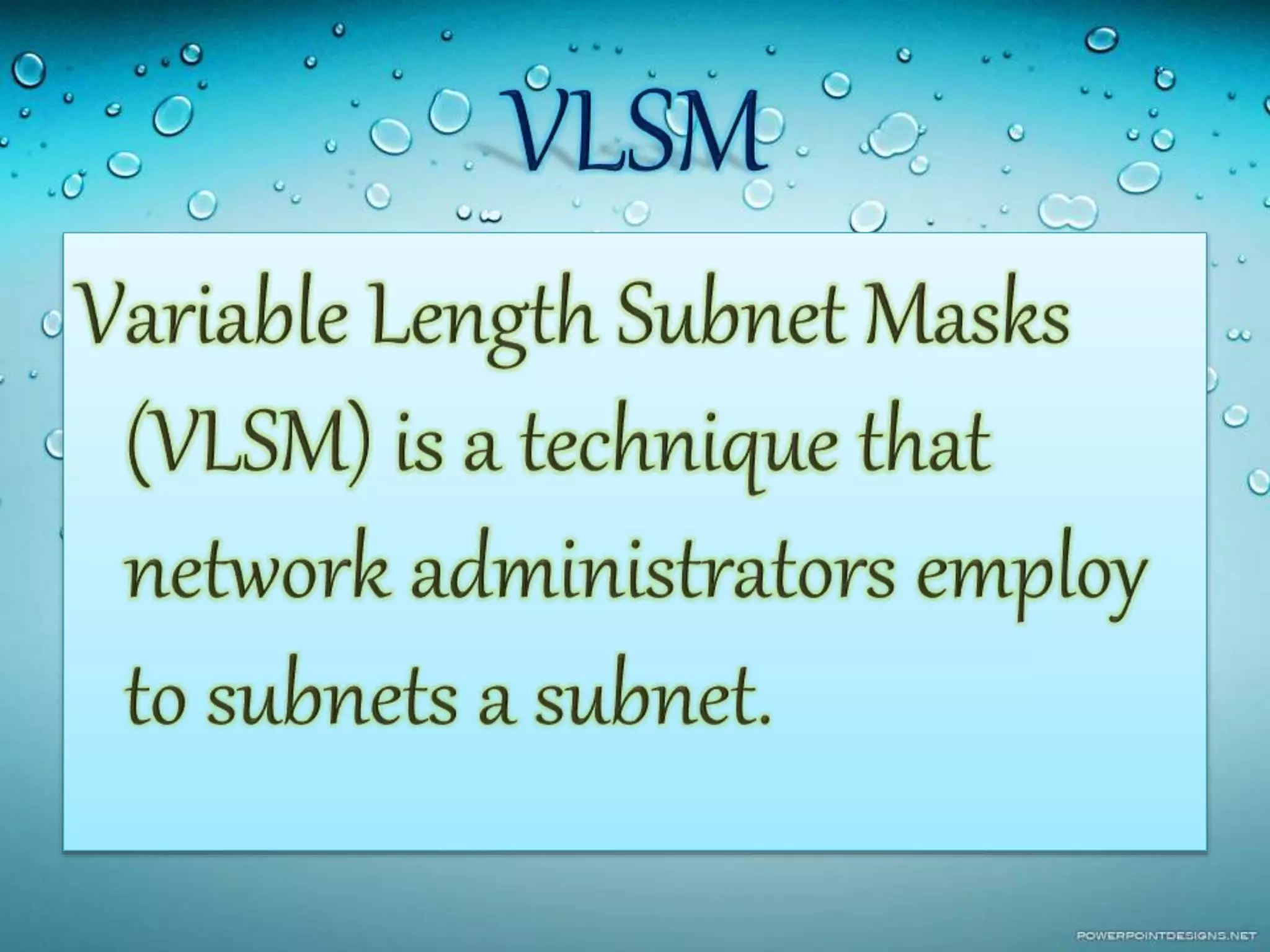 Vlsm js | PPT