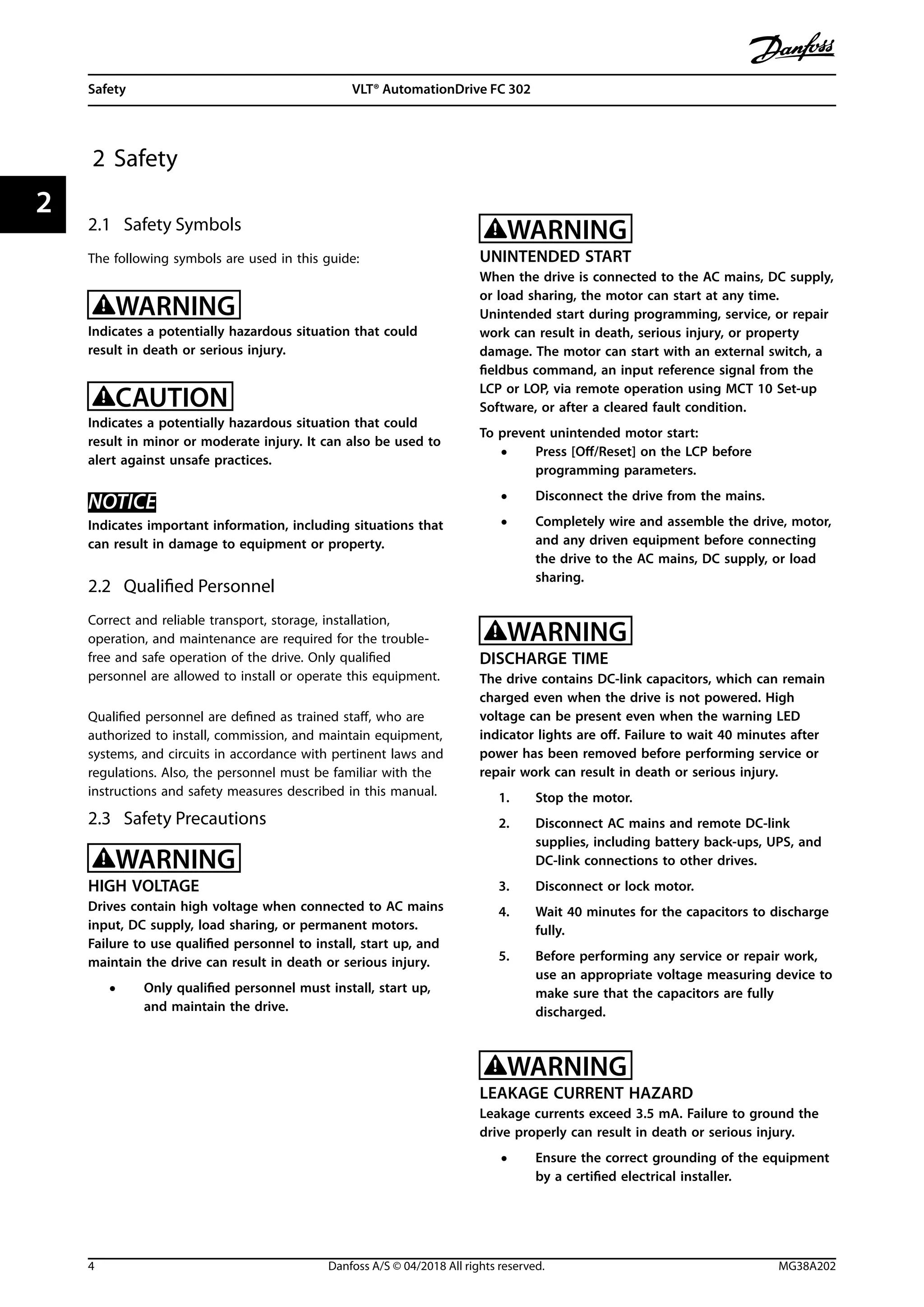 VLT AutomationDrive FC 302 | PDF