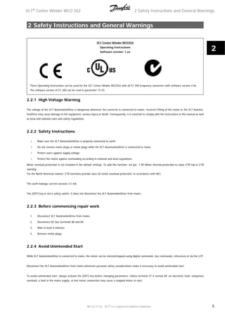 Vlt fc 300 operating instructions | PDF