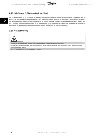 Vlt fc 300 operating instructions | PDF