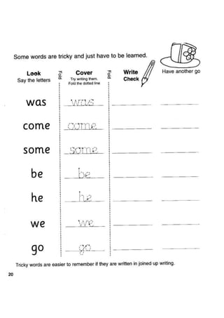 Low tech tricky words | DOCX | Technology & Computing