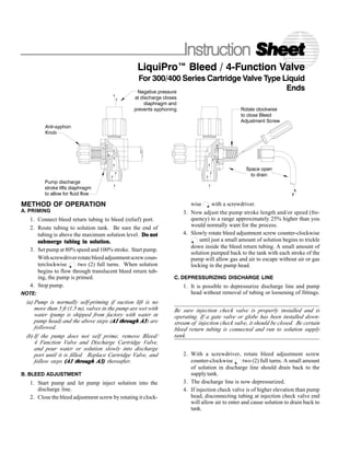 Válvula de Bleed Milton Roy | PDF