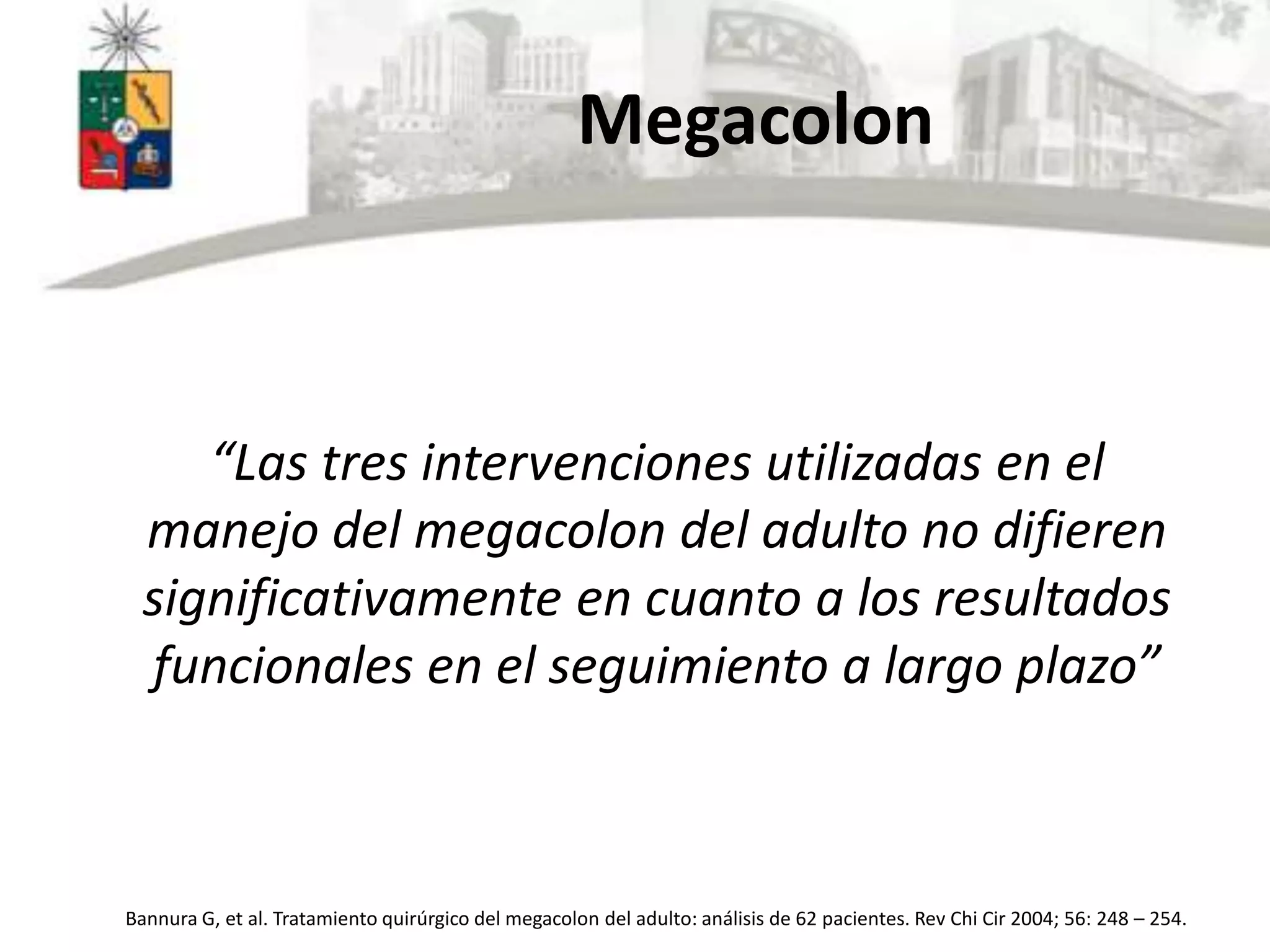 Vólvulo sigmoides y megacolon | PPTX