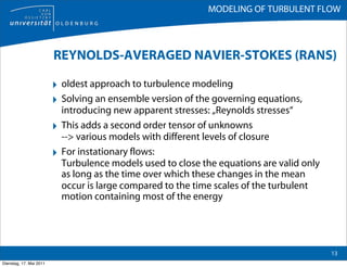 Modeling of turbulent flow | PDF | Physics | Science