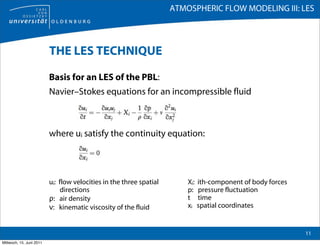 Atmospheric flow modeling III | PDF