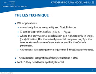 Atmospheric flow modeling III | PDF