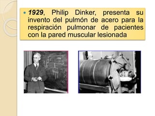 HISTORIA DE LA VENTILACION MECANICA | PPTX