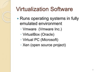 VM.ppt | Operating Systems | Computer Software and Applications