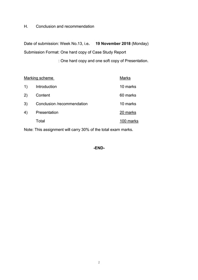 Assignment - Case Study Report | PDF