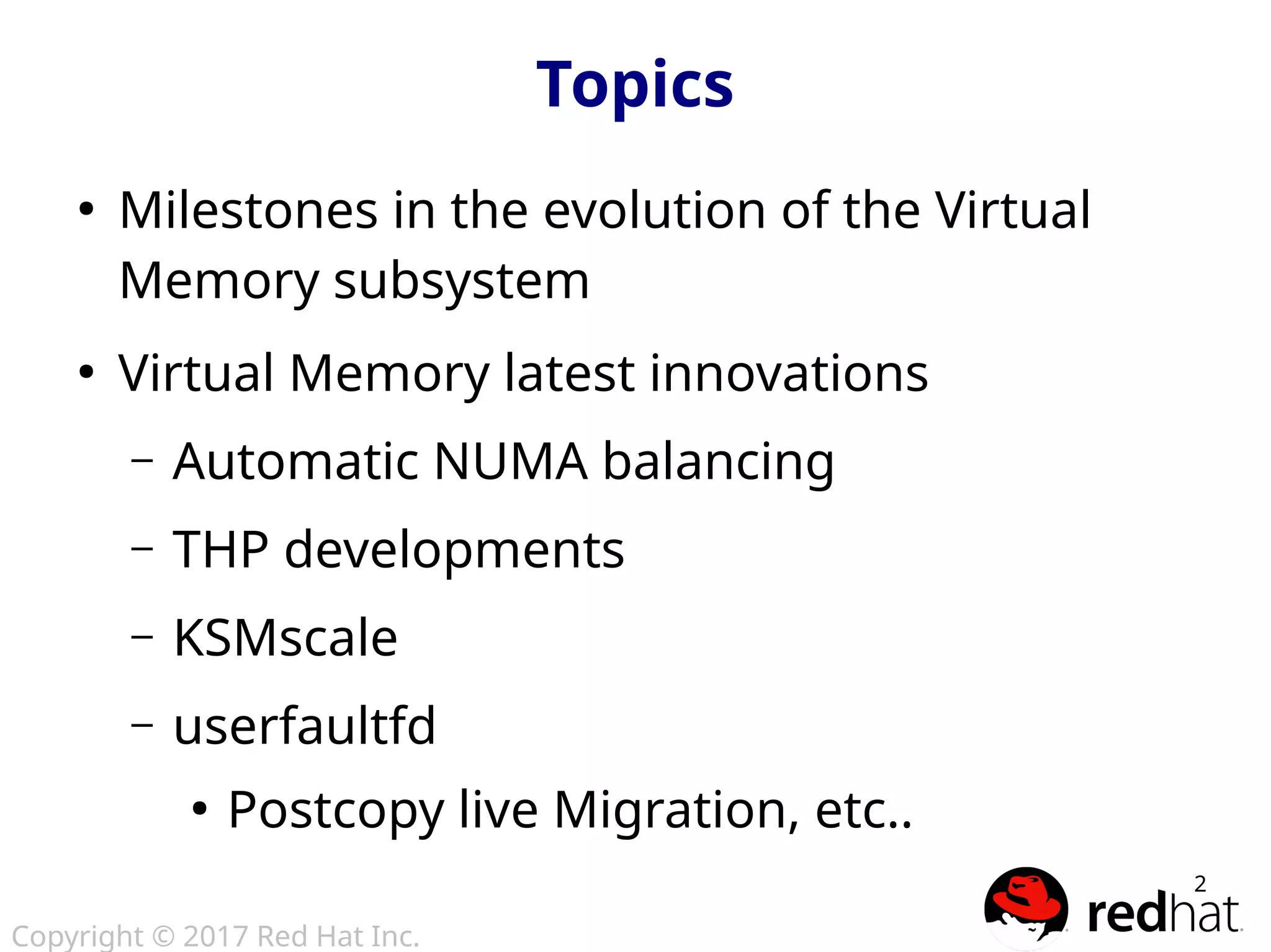 Kernel Recipes 2017 - 20 years of Linux Virtual Memory - Andrea ...
