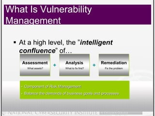 10 Steps to Building an Effective Vulnerability Management Program | PDF