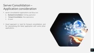 Virtualization Uses - Server Consolidation | PPT