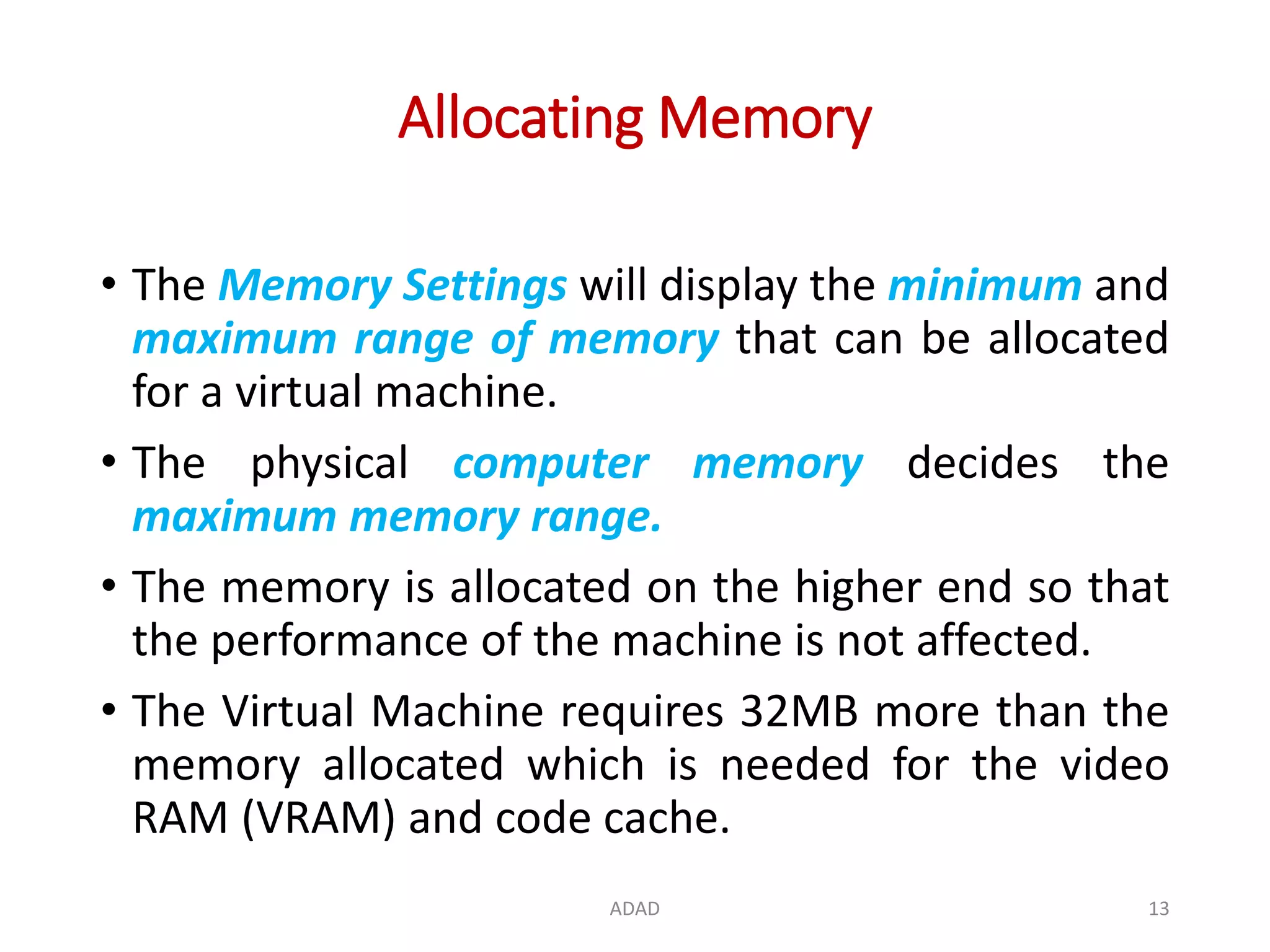 Managing Virtual Hard Disk and Virtual Machine Resources | PPTX