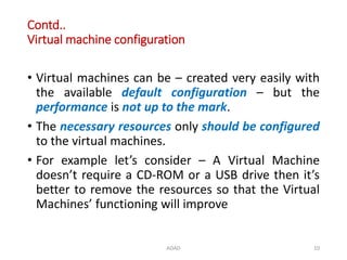 Managing Virtual Hard Disk and Virtual Machine Resources | PPTX