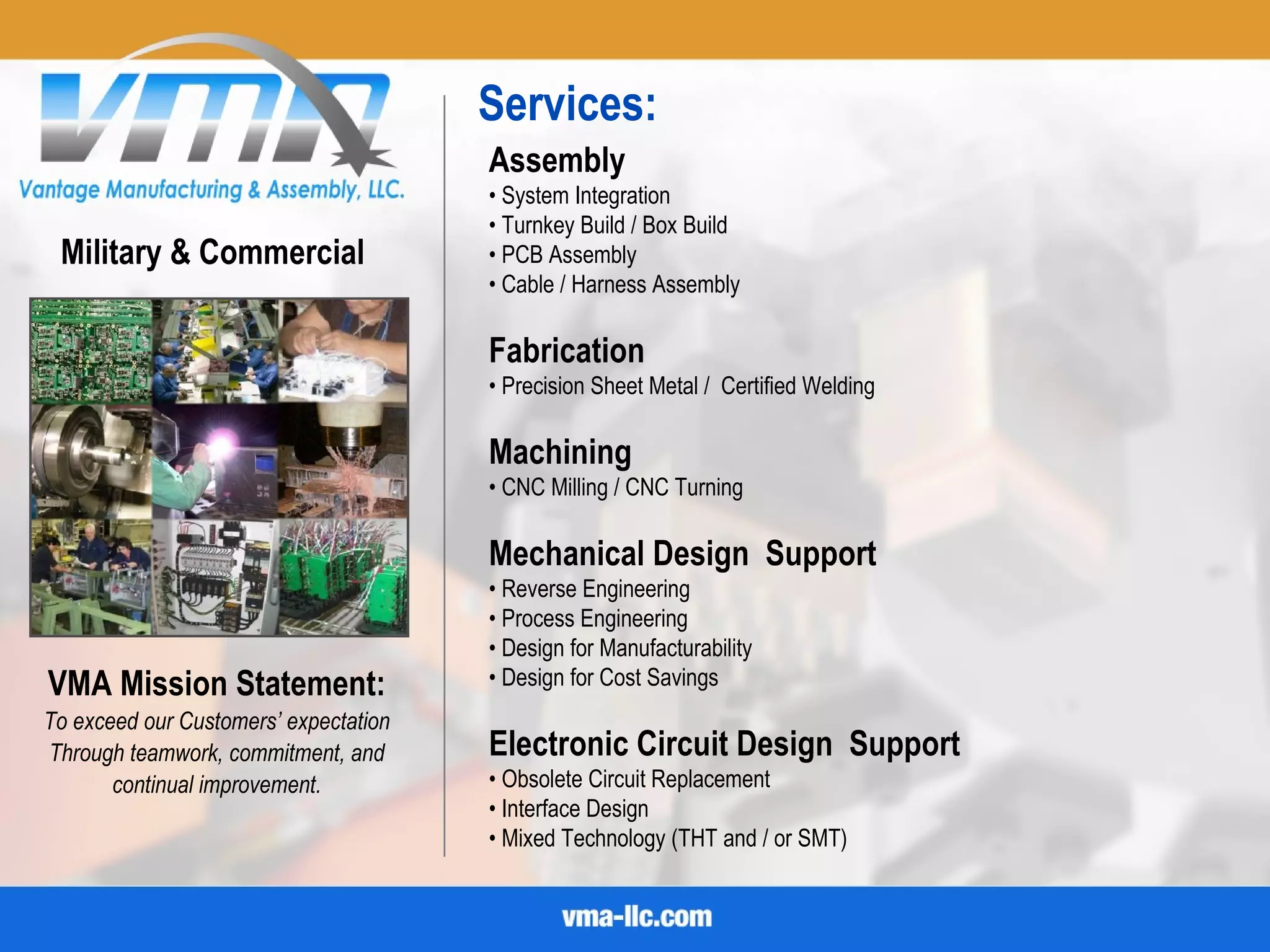 VMA Company PowerPoint Presentation | PPT