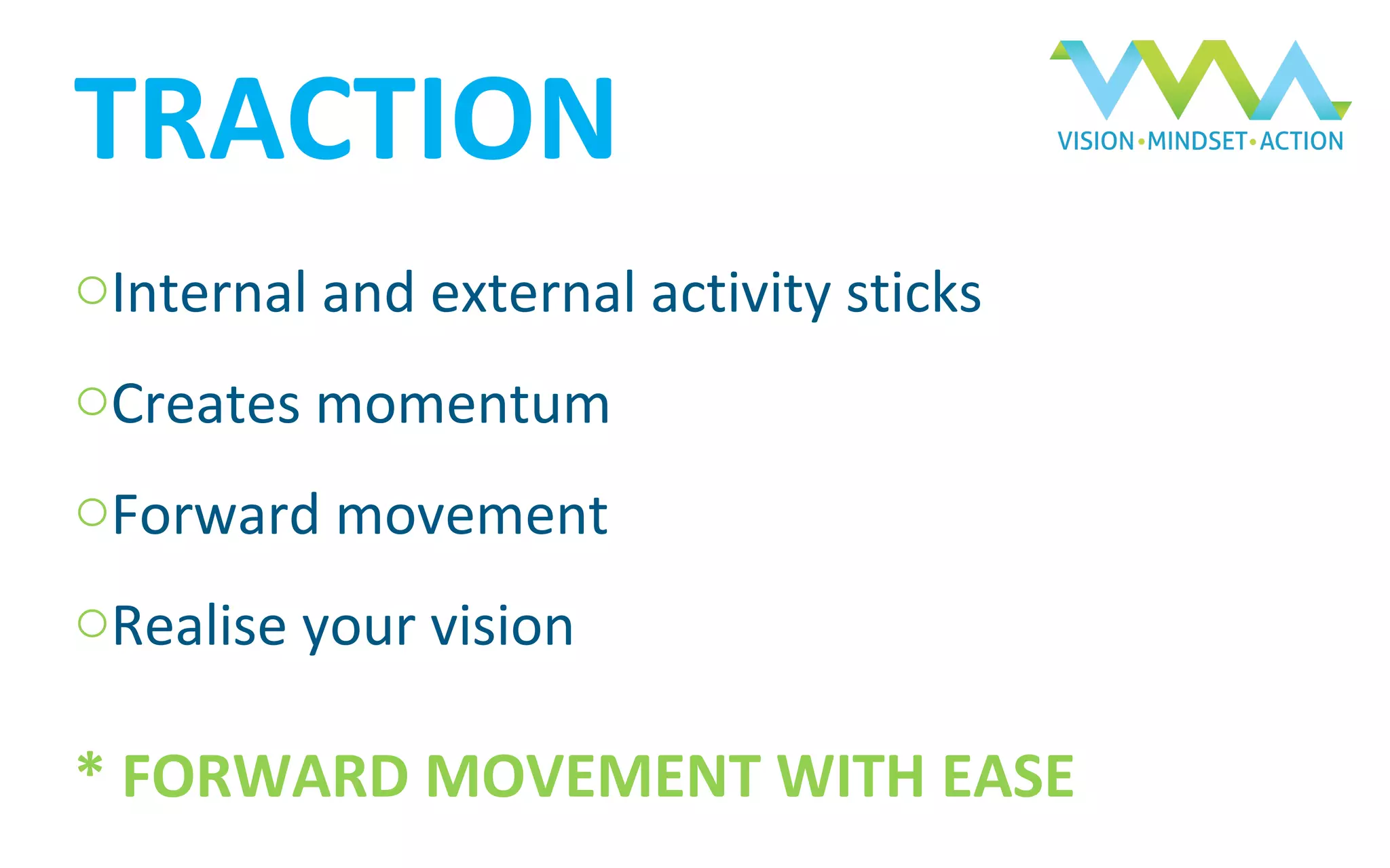 VISION > MINDSET > ACTION | PPT